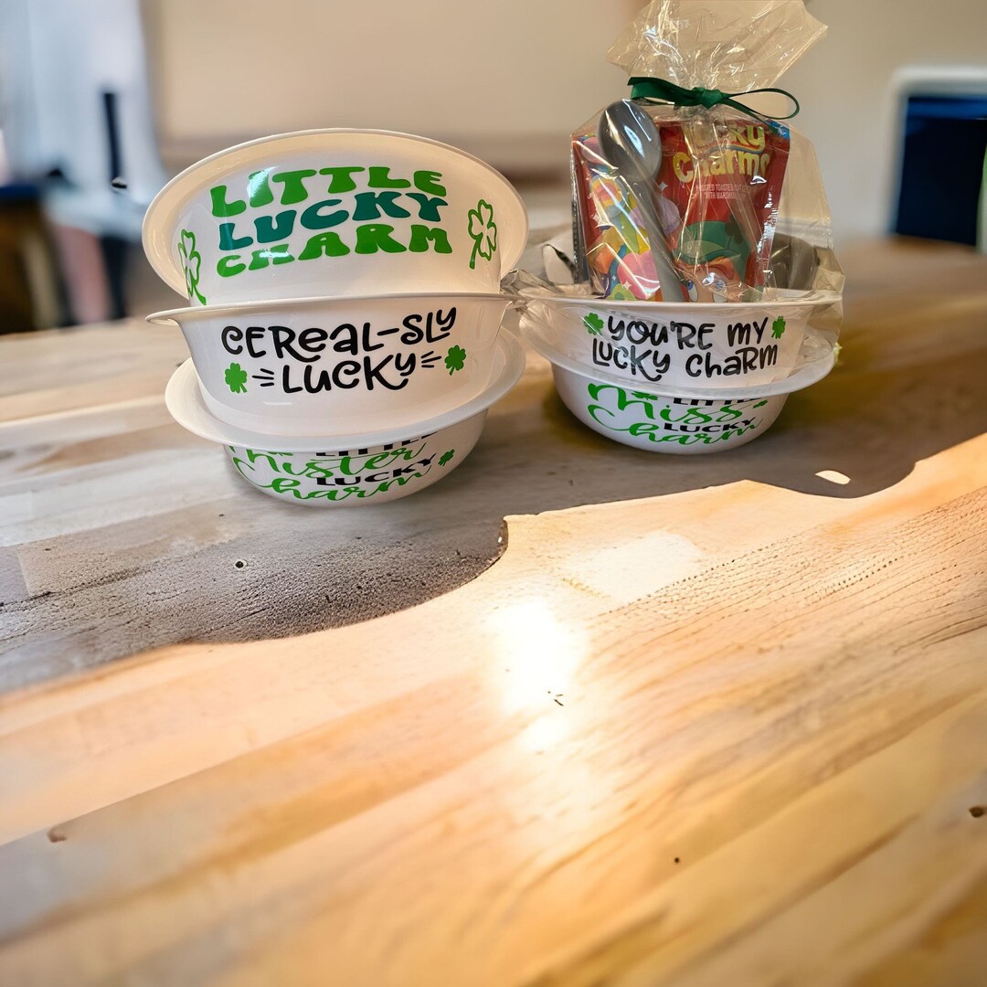 Saint Patricks Bowl, Cerealsly Love You Bowl, Lucky Charm Bowl, Little ...