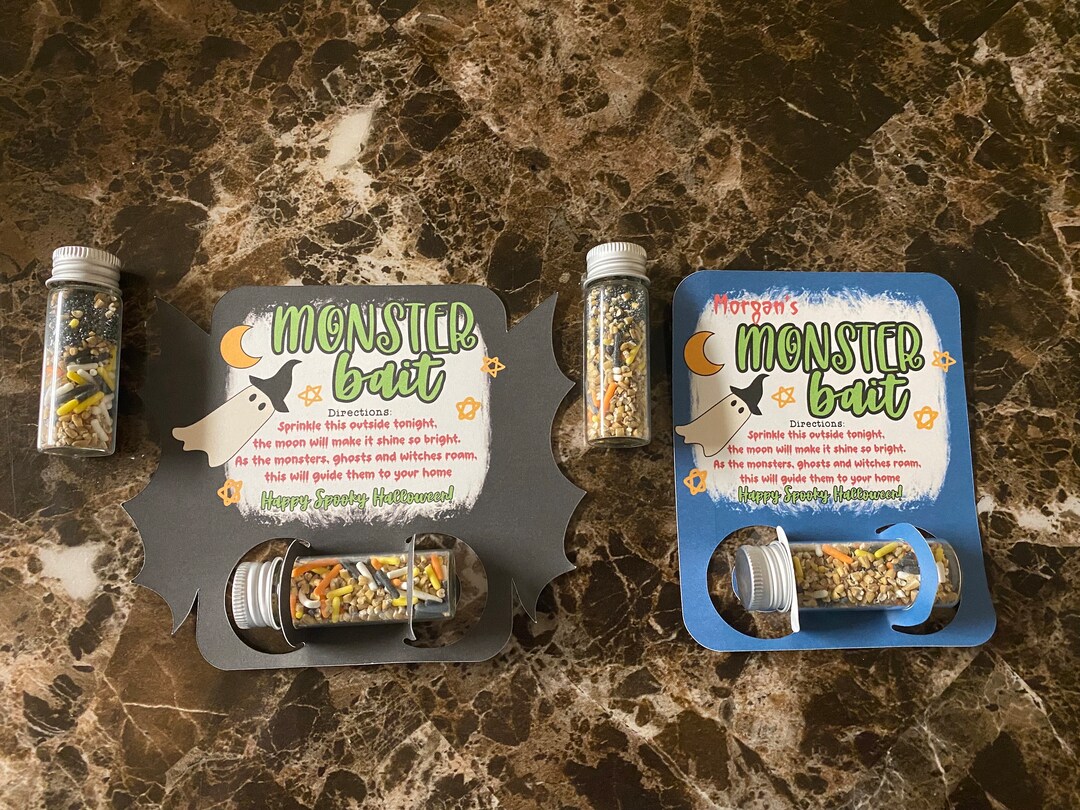 Halloween Monster Bait: Sprinkles & Oats Party Favor - Etsy