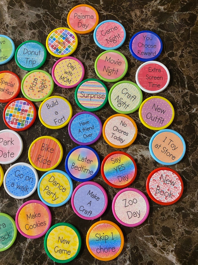 Plastic Reward Tokens for Kids: Positive Behavior, Summer Activities - Etsy