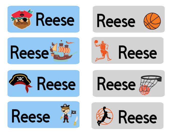 72 Skinny School Labels Great for School Supplies Long Skinny - Etsy