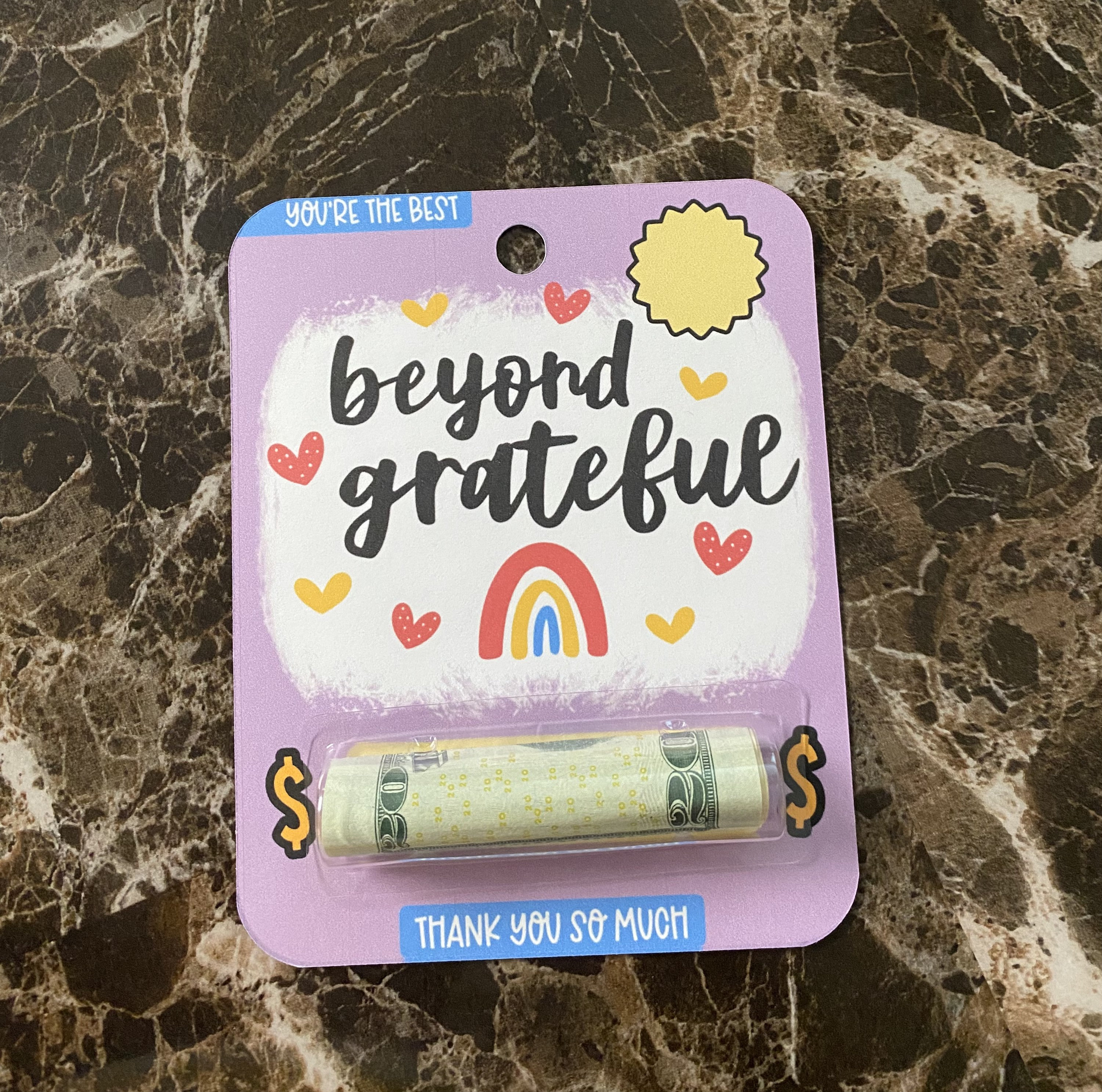 Thank You Money Card Thank You Card Thank Greeting Card - Etsy