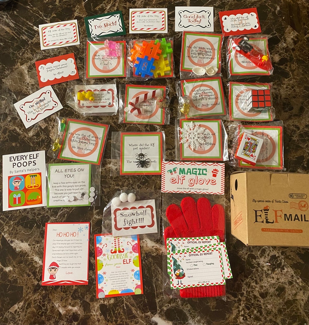 Personalized Elf Kit, Elf Activities, 2024 Elf Kit, 24 Days of Elf ...
