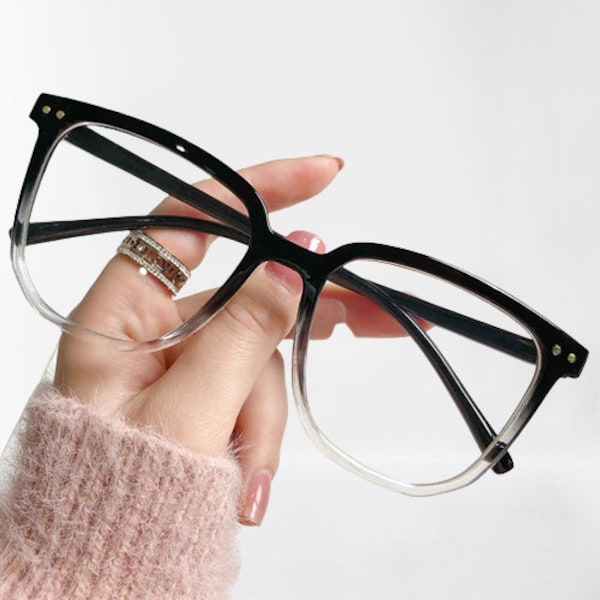 Black Frame Glasses - Etsy