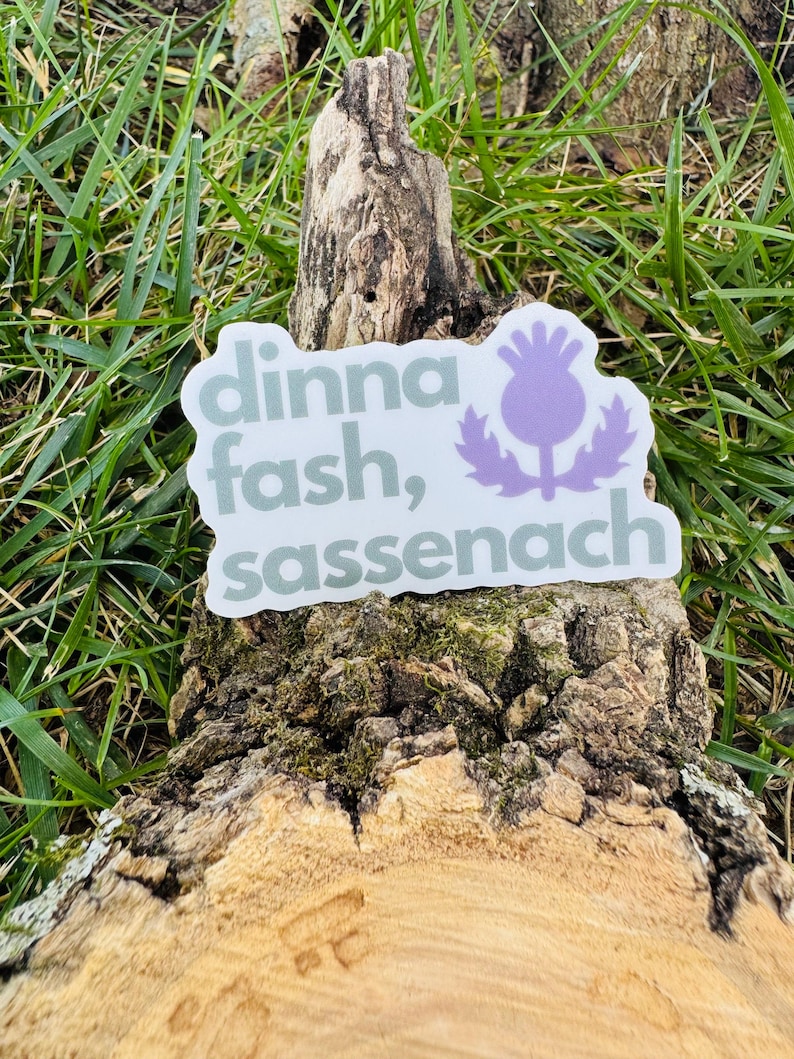 Dinna Fash / Sassenach / Jamie + Claire / Waterproof, Dishwasher Safe ...