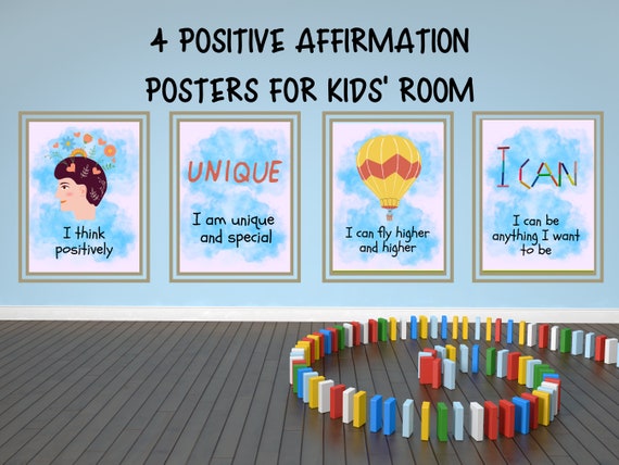 Positive Affirmation Posters for Kids Room Gender Neutral - Etsy UK