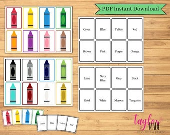 European Portuguese Flash Cards Colors in Portuguese - Etsy
