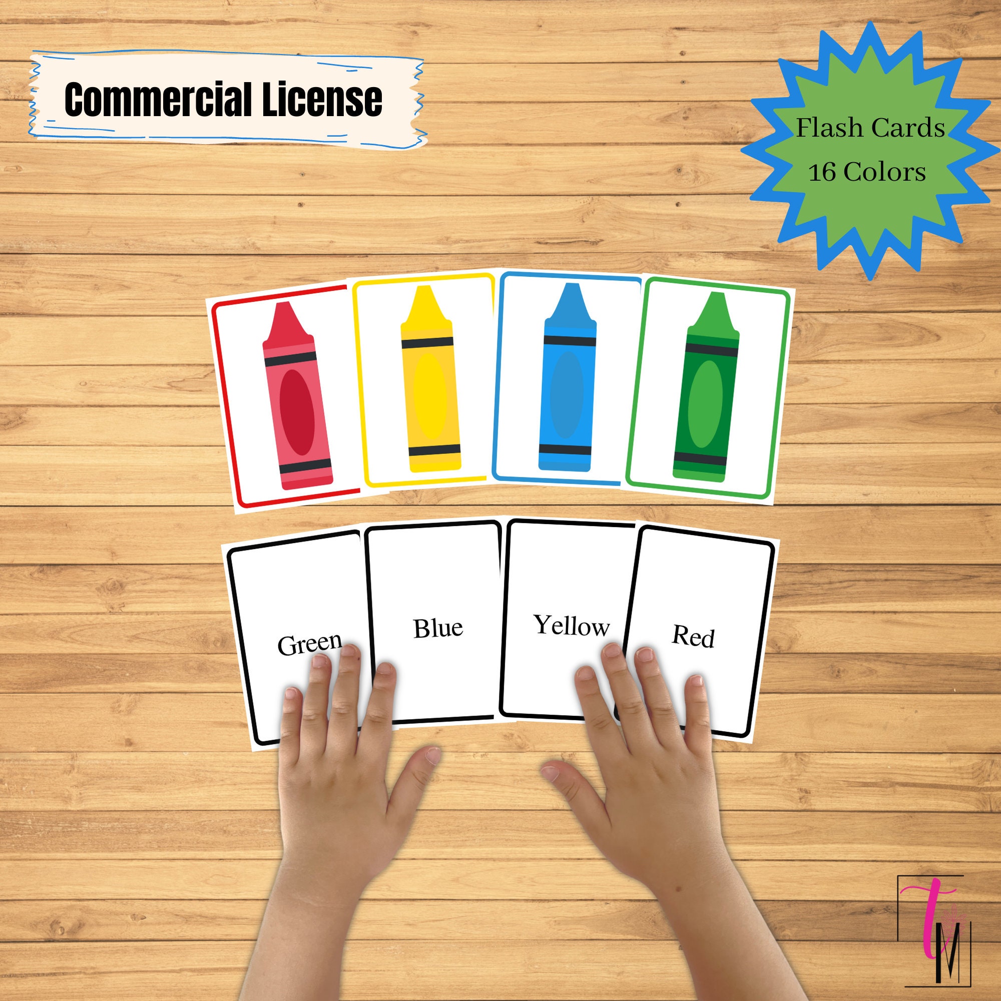Color Flashcards Toddler and Preschool Education Printable Cards ...