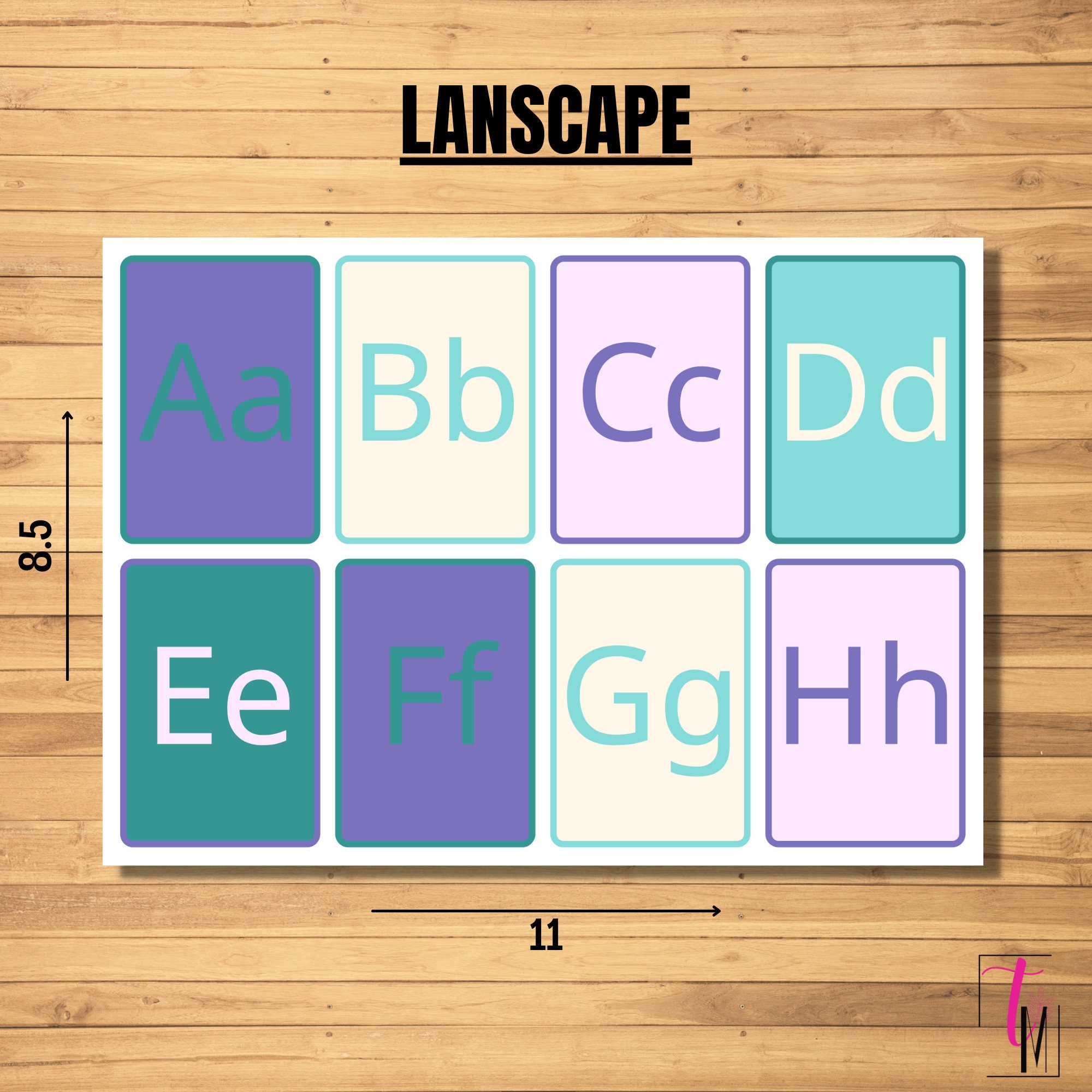 Alphabet Flashcards Toddler and Preschool Education Printable Cards ...