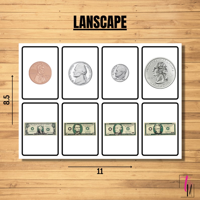 Money Flashcards| Toddler | Preschool Education| Printable Card ...