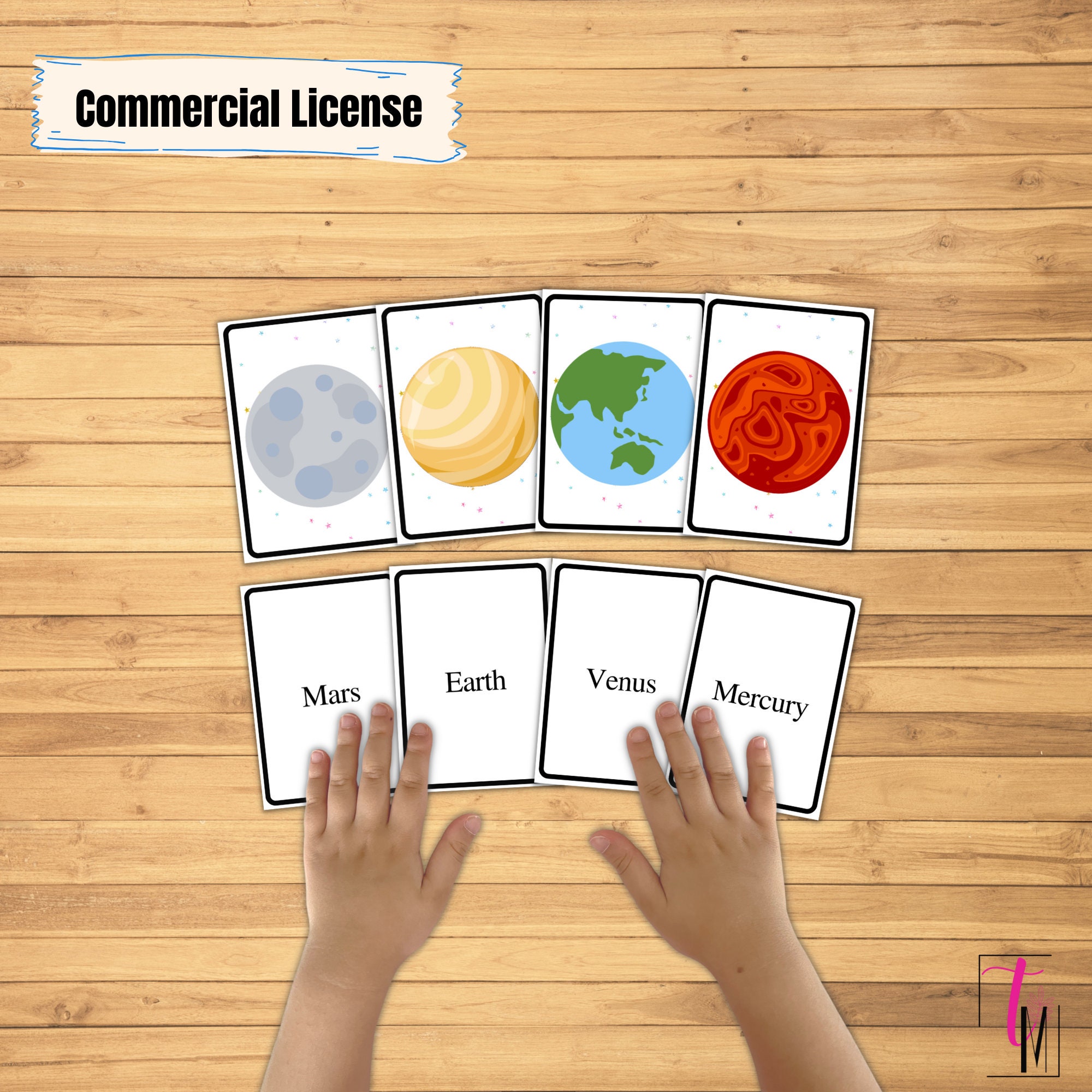 Solar System Planet Flash Cards for Kids| Science| Mars| Jupiter ...