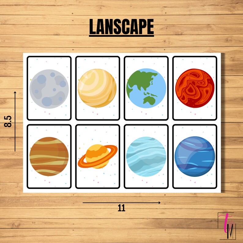 Solar System Planet Flash Cards for Kids| Science| Mars| Jupiter ...