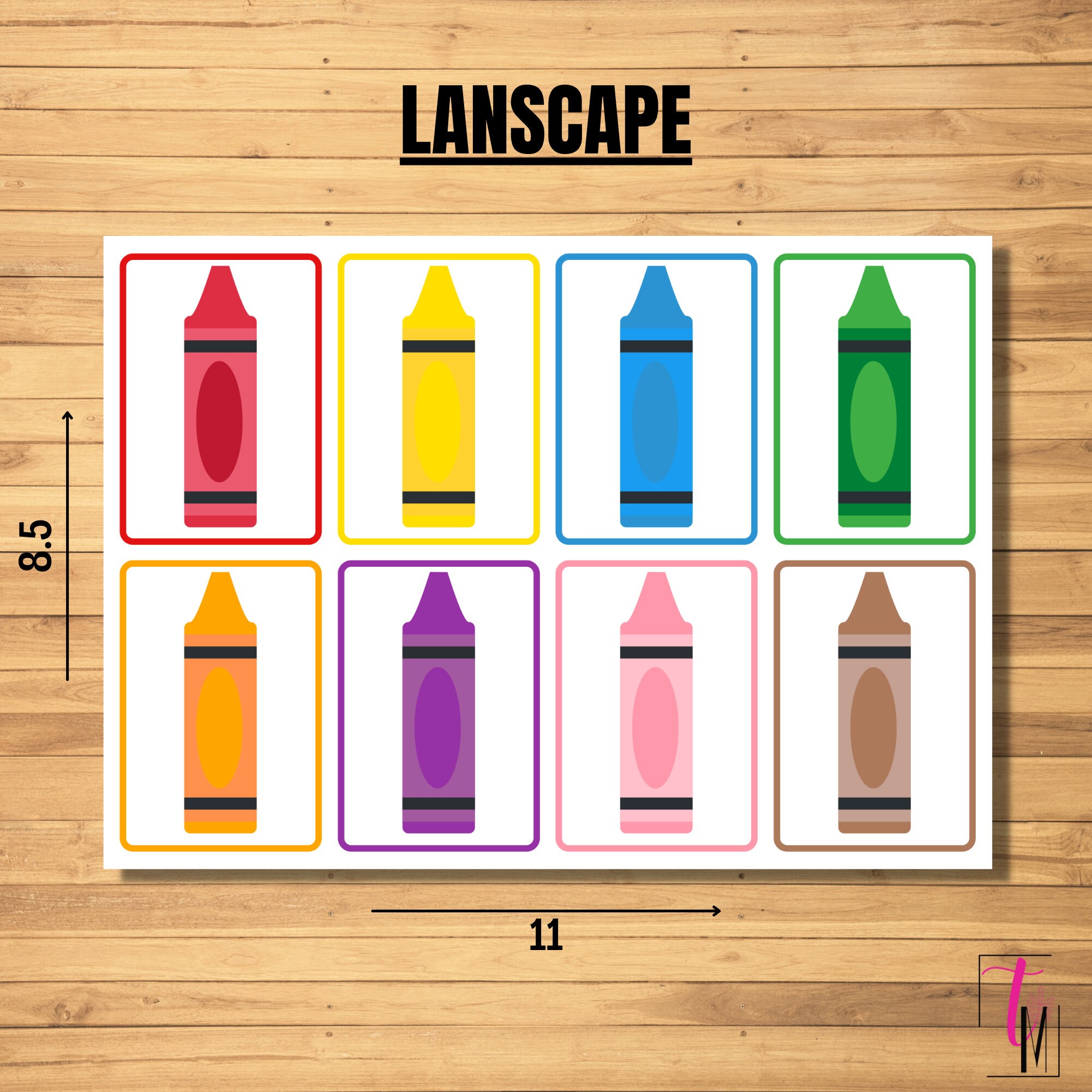 Color Flashcards Toddler and Preschool Education Printable Cards ...