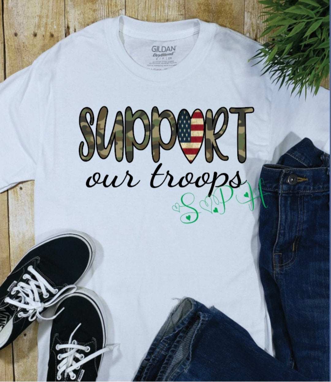 Support Our Troops Shirt/proud Military Shirt/custom Military Shirt ...