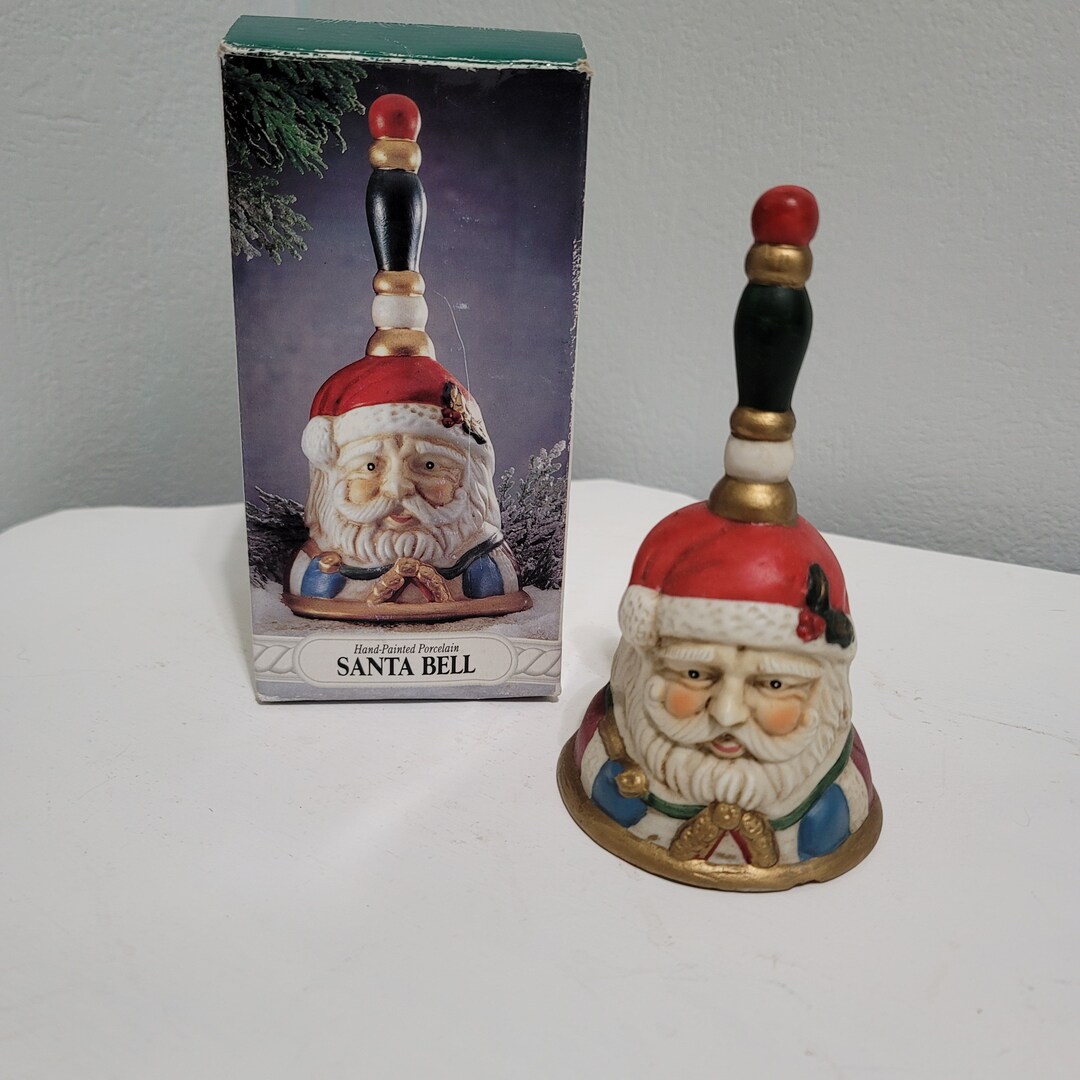 Hometrends Hand-painted Snata Bell - Etsy