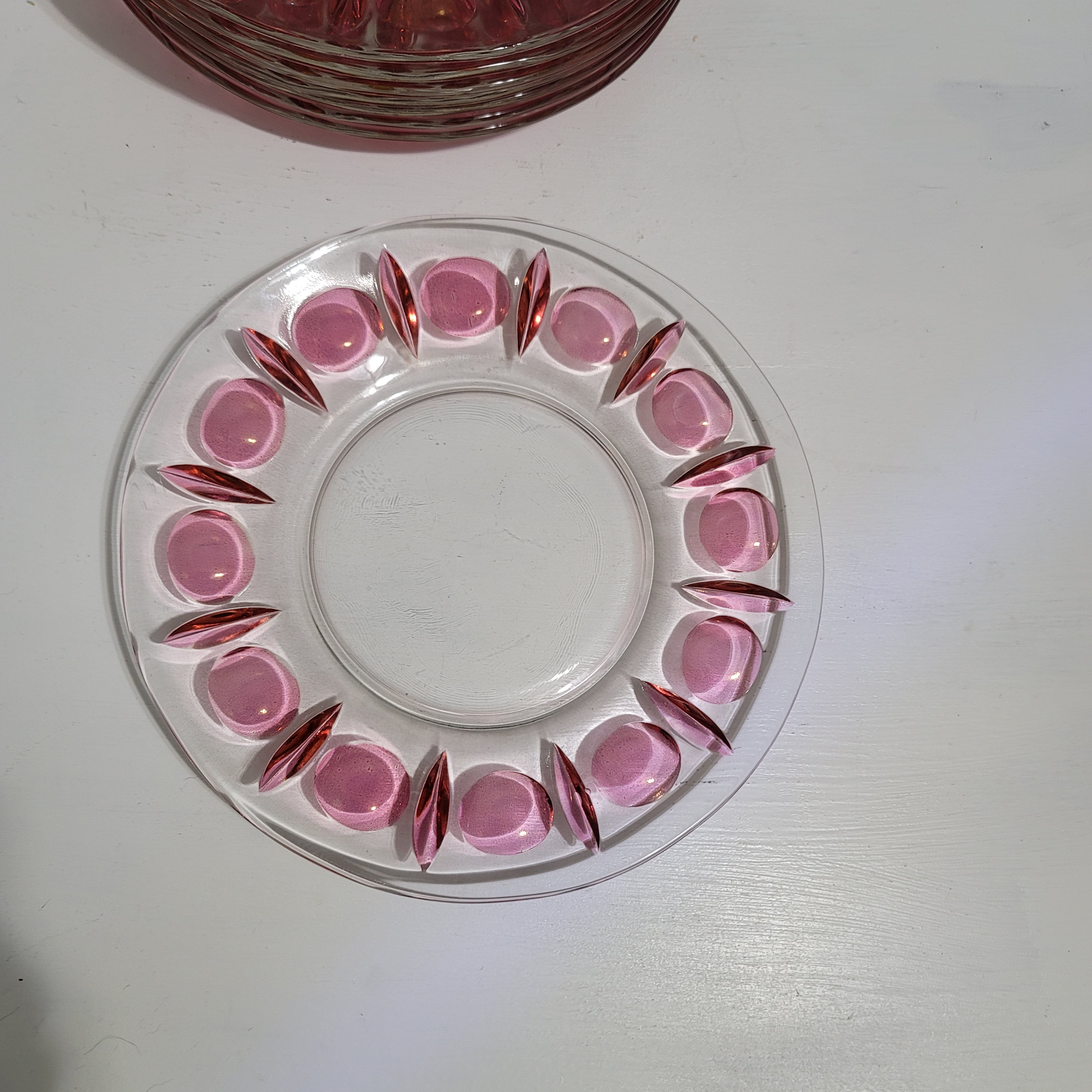 Indiana Glass Ruby Plates - Etsy