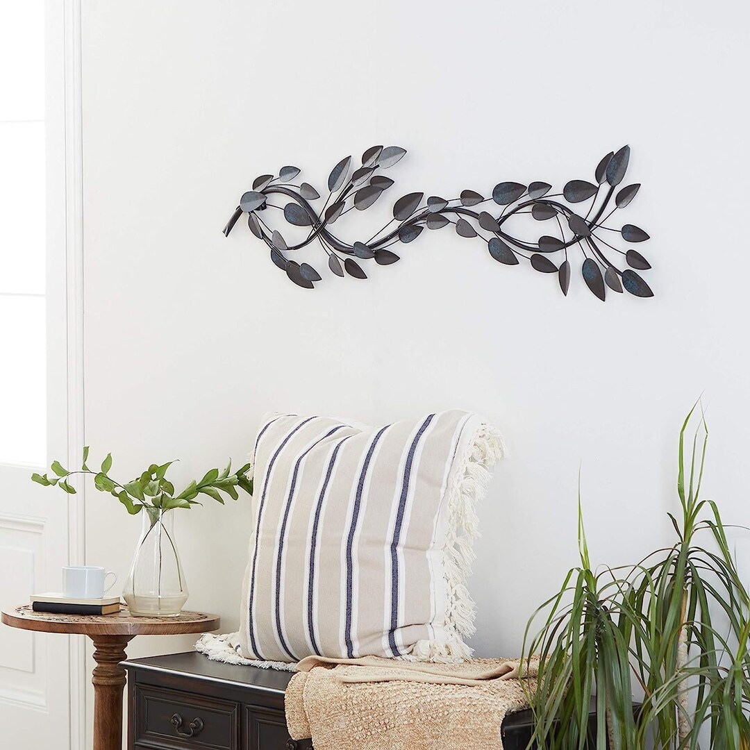 Metal Leaves Wall Decor Leaf Wall Hanging Living Room Wall - Etsy