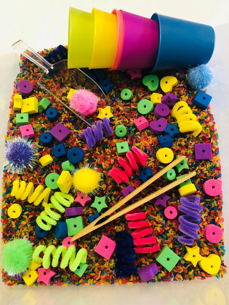 Sensory Filler/montessori/rainbow Sensory Filler/sensory Kit/sensory ...