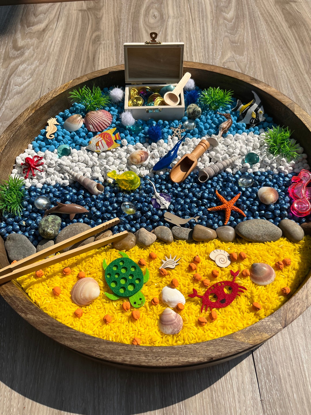 Sea Animals Sensory Bin: Montessori Educational Toy - Etsy