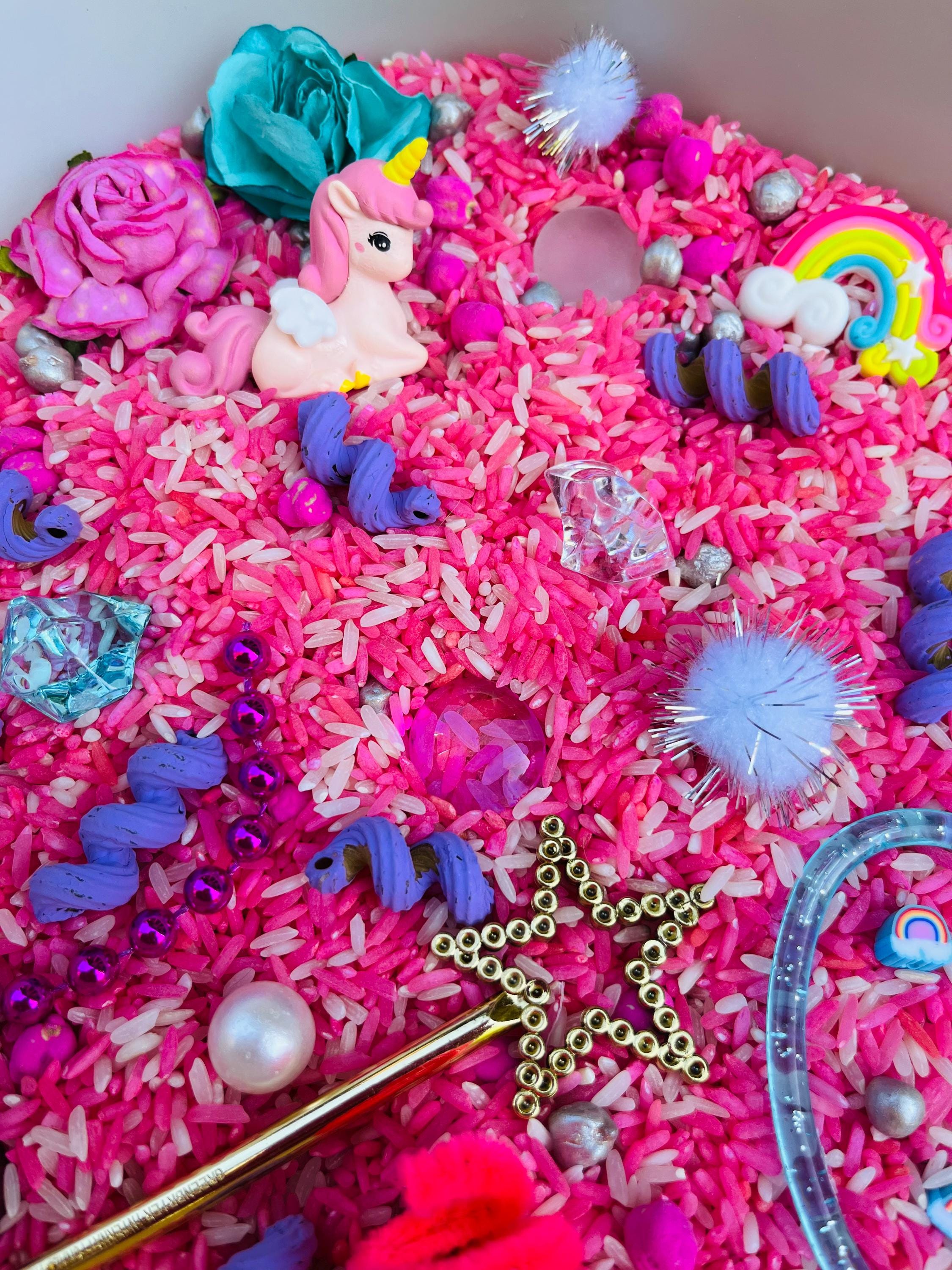 Unicorn Sensory Bin: Montessori Imaginative Play Kit - Etsy