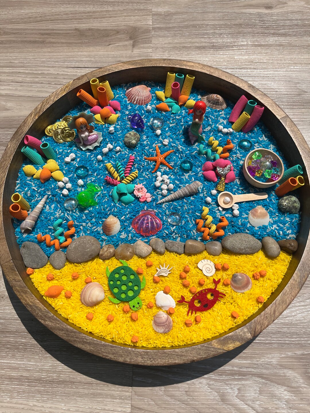 Mermaid Sensory Bin: Montessori Sea World Kit for Toddlers - Etsy Canada
