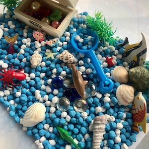 Sensory Kit/mermaid Sensory Bin/sensory Bin/sea Animals Sensory Bin ...