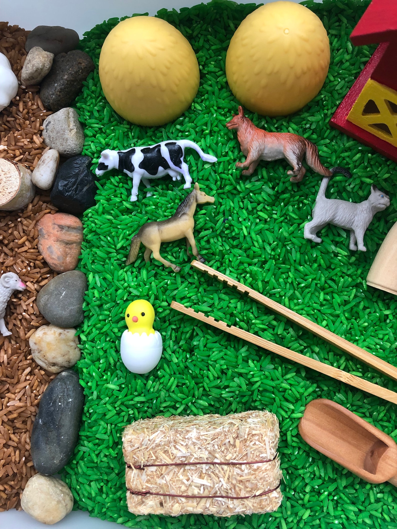 Farm Sensory Bin/farm/montessori/children/animals Sensory/sensory Kit ...