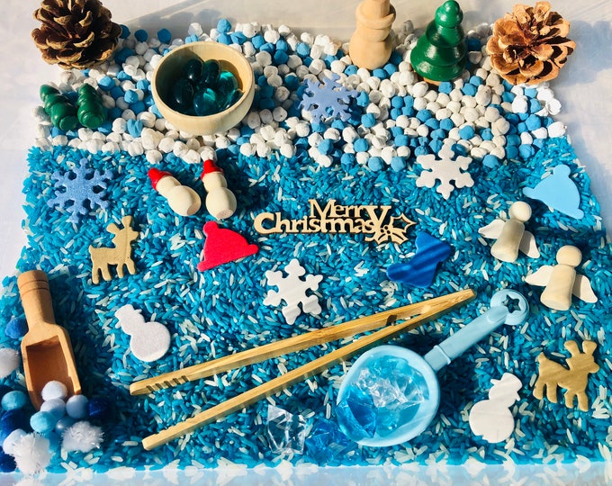 Winter Sensory Kit - Winter Busy Box - Christmas Sensory Bin - Gift for ...