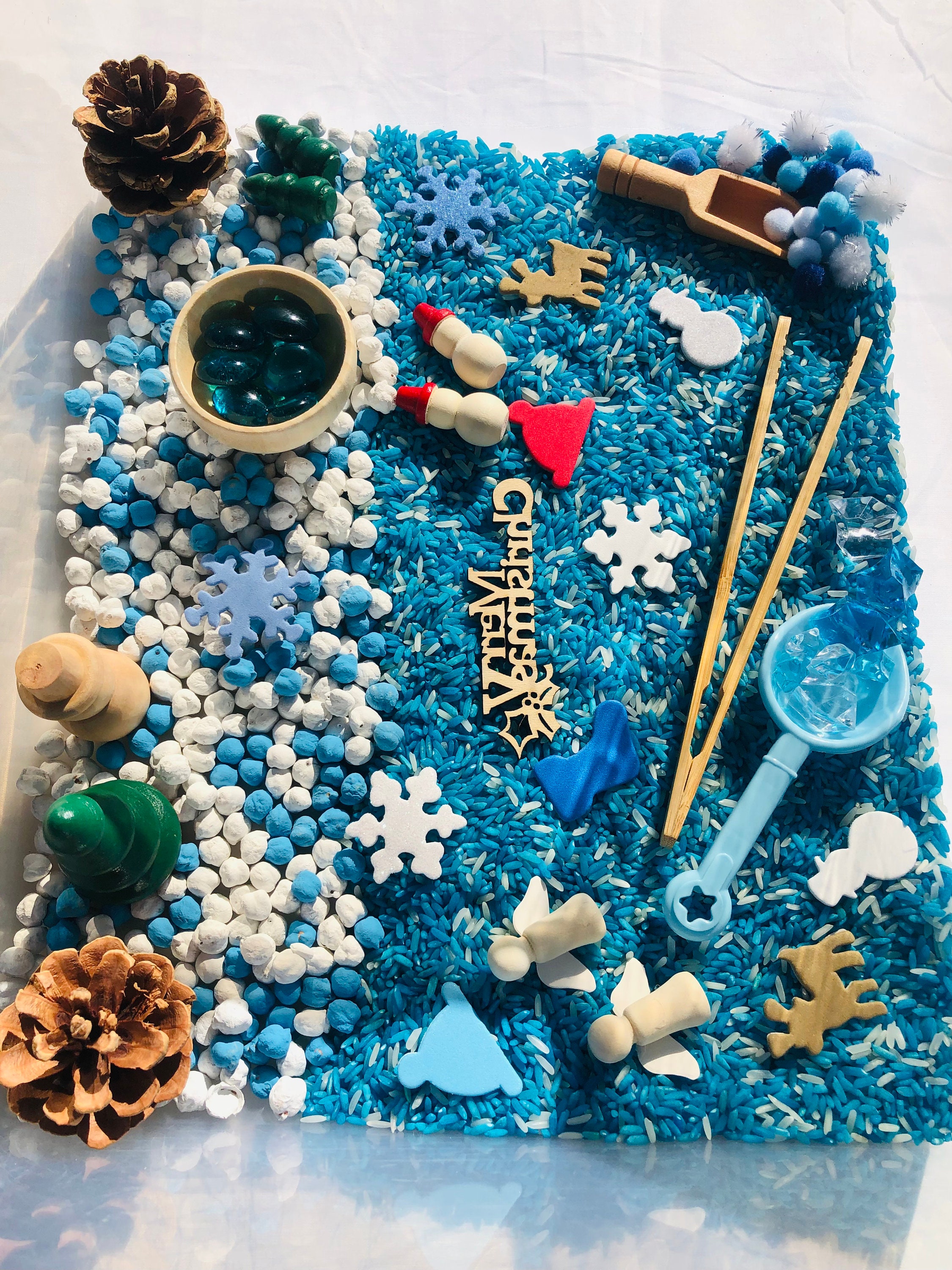 Winter Sensory Bin/christmas Sensory Bin/montessori/children/sensory ...