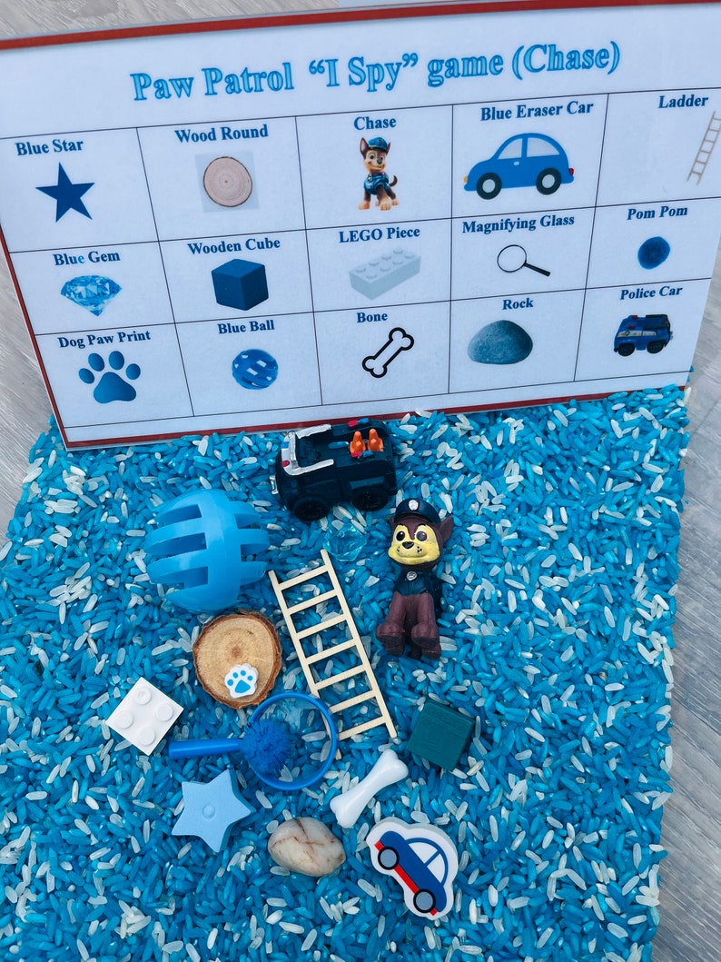 Sensory I Spy Bottles/montessori/favorite Pups I Spy/ Sensory Kit ...