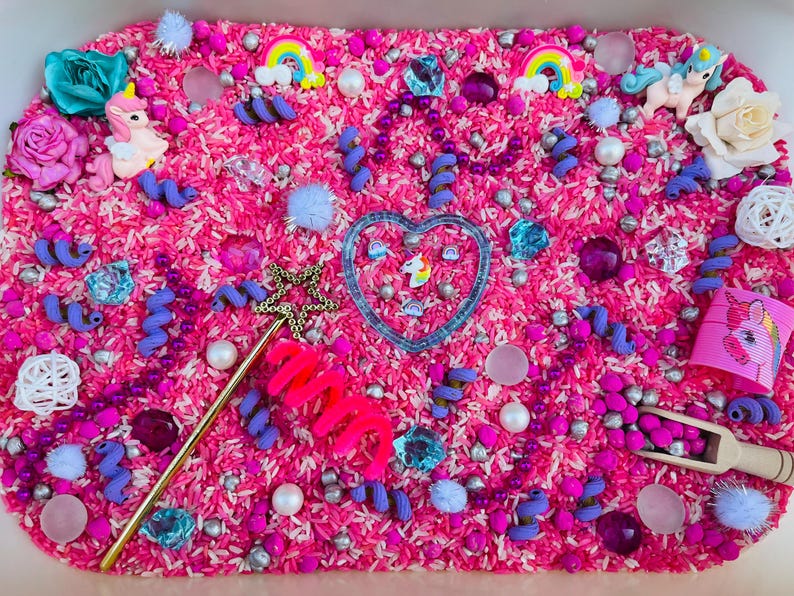 Unicorn Sensory Bin: Montessori Imaginative Play Kit - Etsy