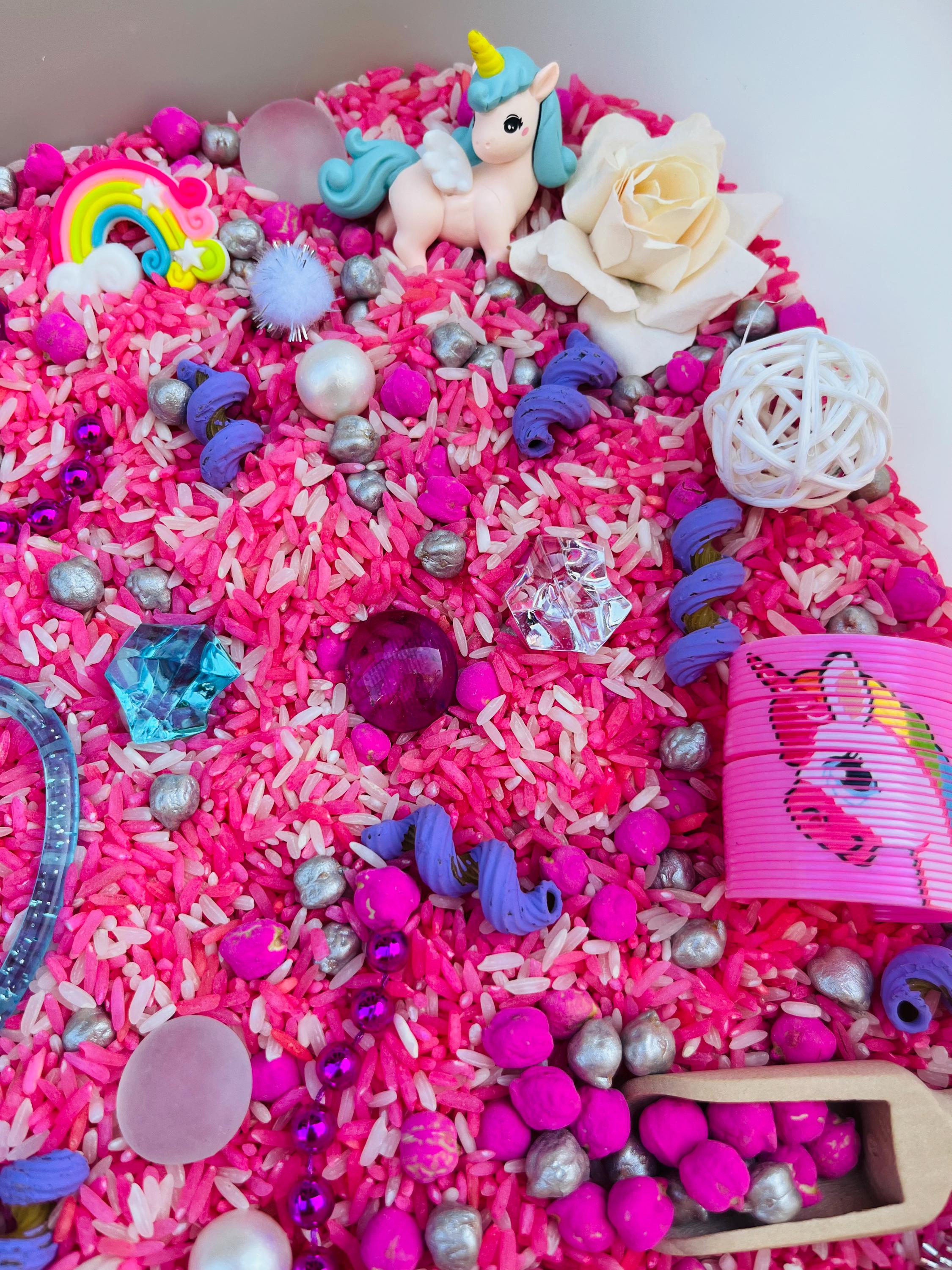 Unicorn Sensory Bin: Montessori Imaginative Play Kit - Etsy