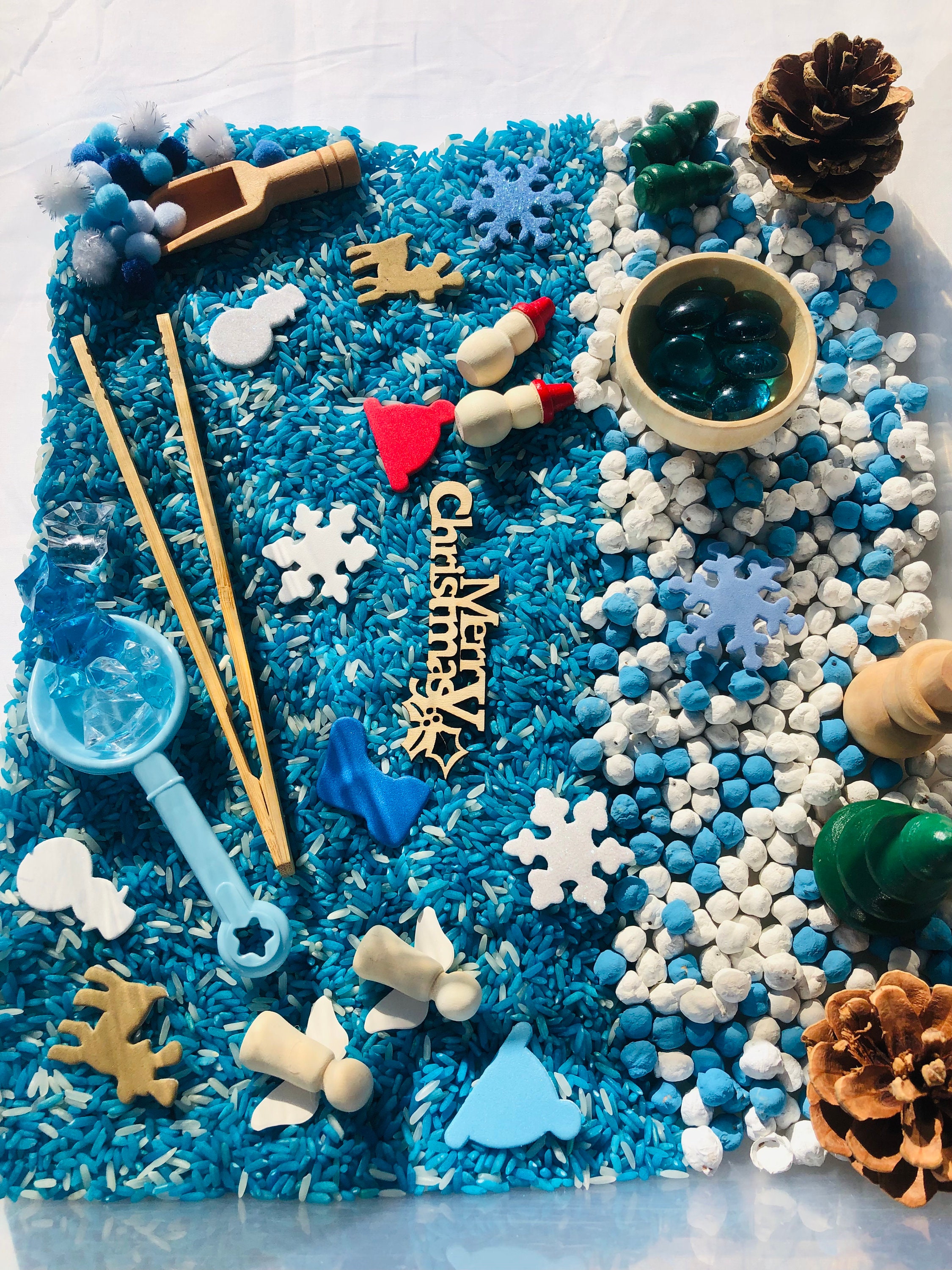 Winter Sensory Bin/christmas Sensory Bin/montessori/children/sensory ...