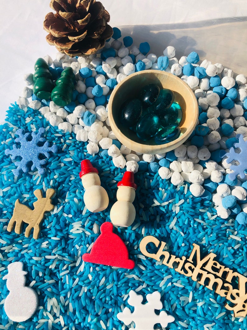 Winter Sensory Bin/christmas Sensory Bin/montessori/children/sensory ...