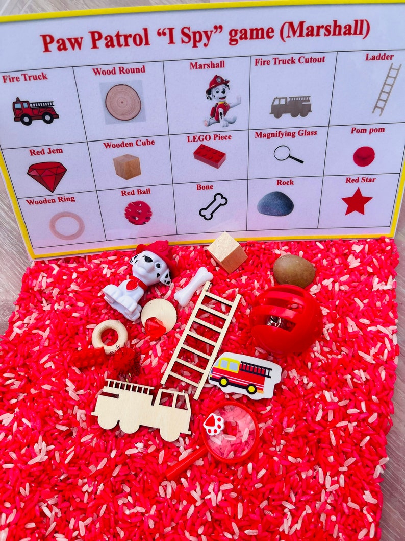 Sensory I Spy Bottles/montessori/favorite Pups I Spy/ Sensory Kit ...