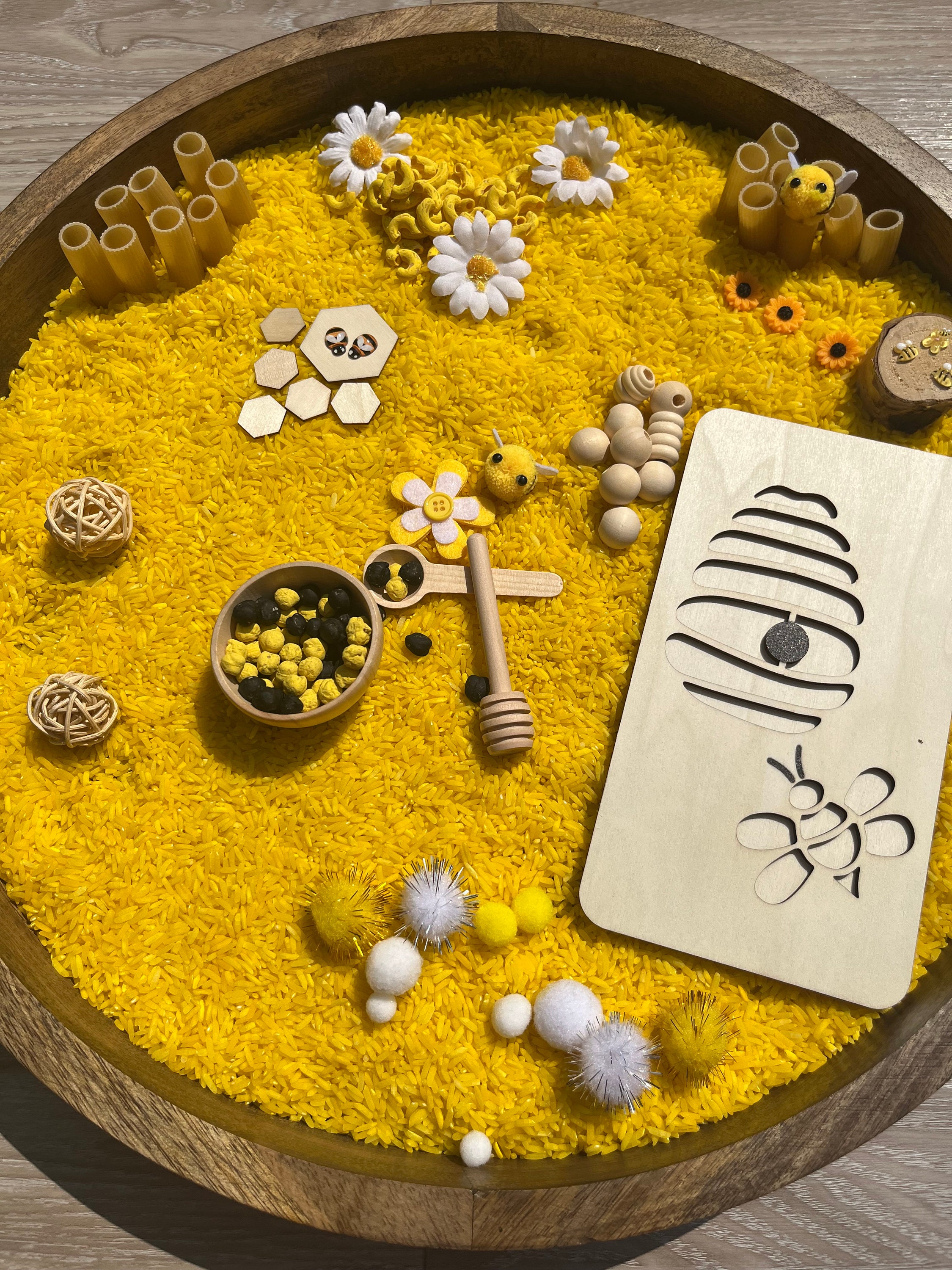 Bee Sensory Bin/early Learning/montessori/developmental Toys ...