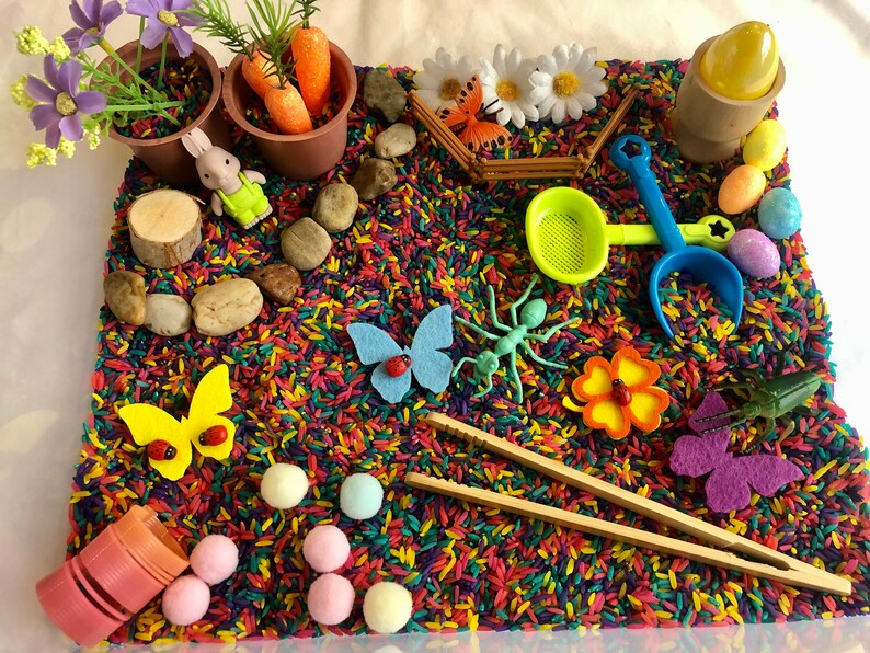 Easter Sensory Kit/spring Sensory Bin/garden Sensory Bin/developmental ...