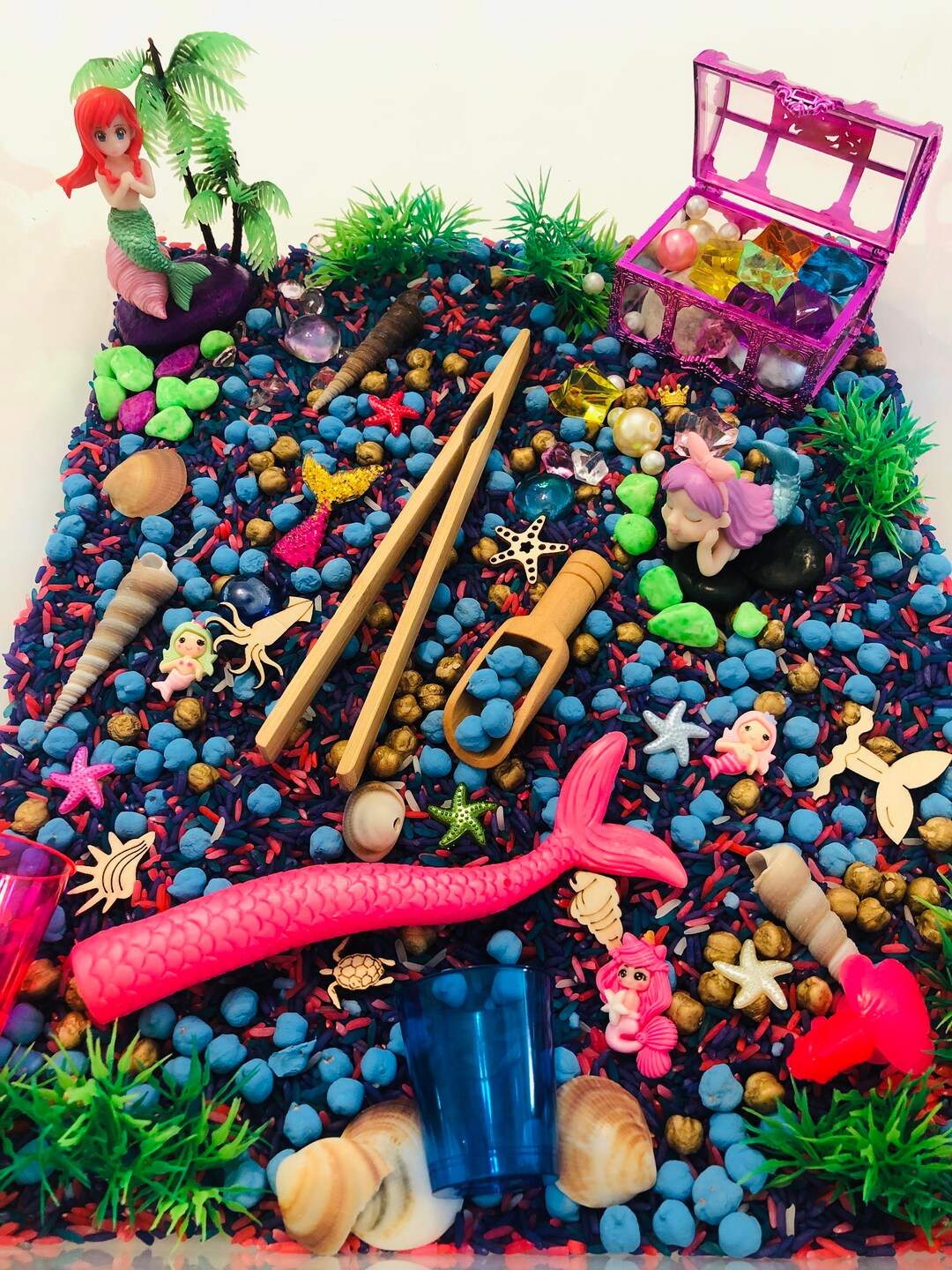Sensory Kit/sensory Bin/mermaid Sensory Bin/developmental Toy ...