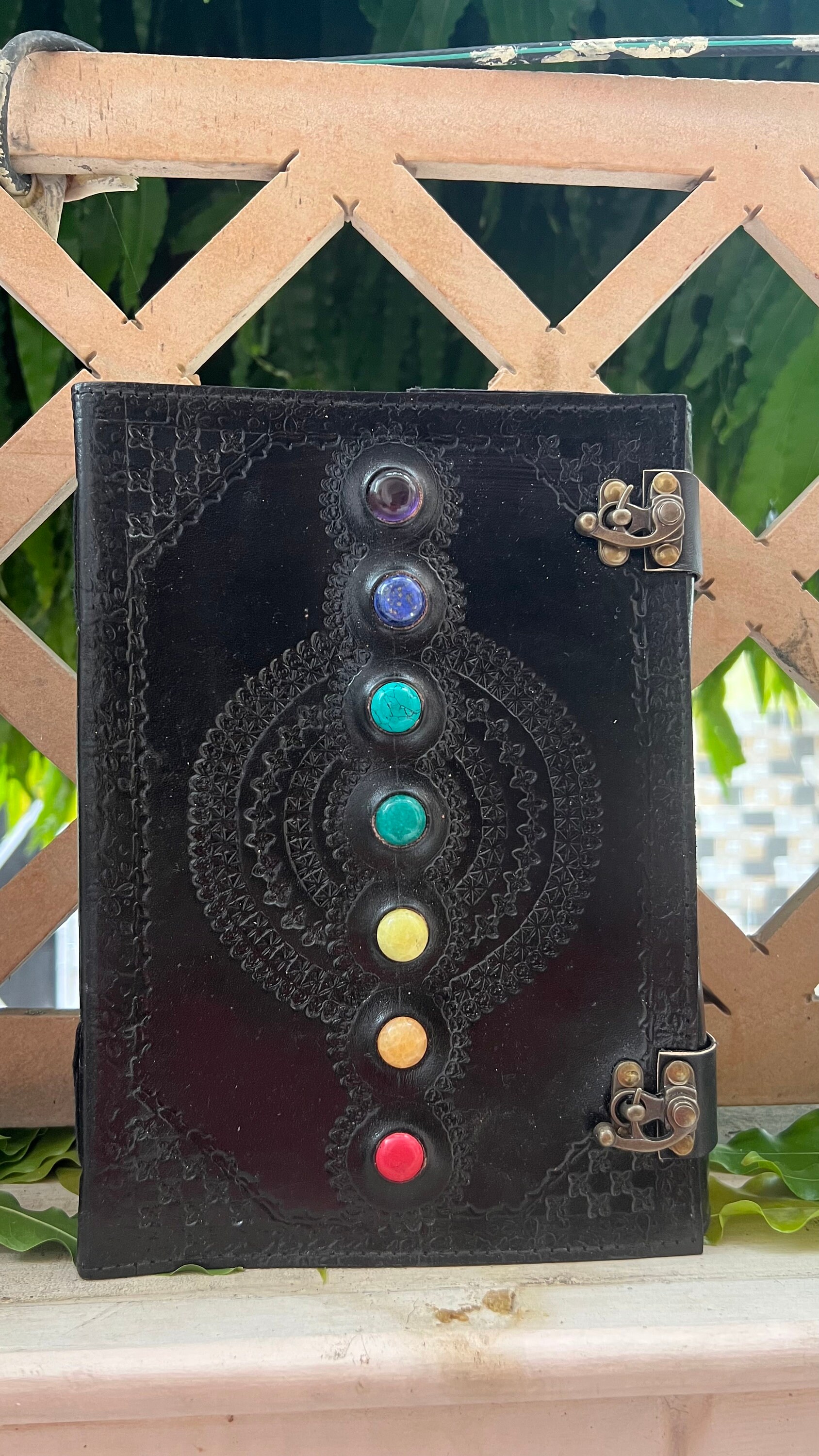 Leather Journal Spell Book of Shadow Handbound Journal Personalized ...