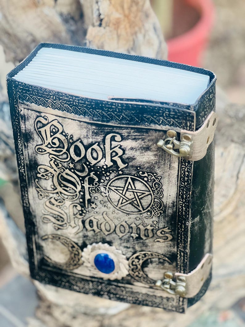 Book of Shadows, Leather Grimoire, Leather Journal, Magic Book ...