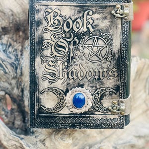 Book of Shadows, Leather Grimoire, Leather Journal, Magic Book ...