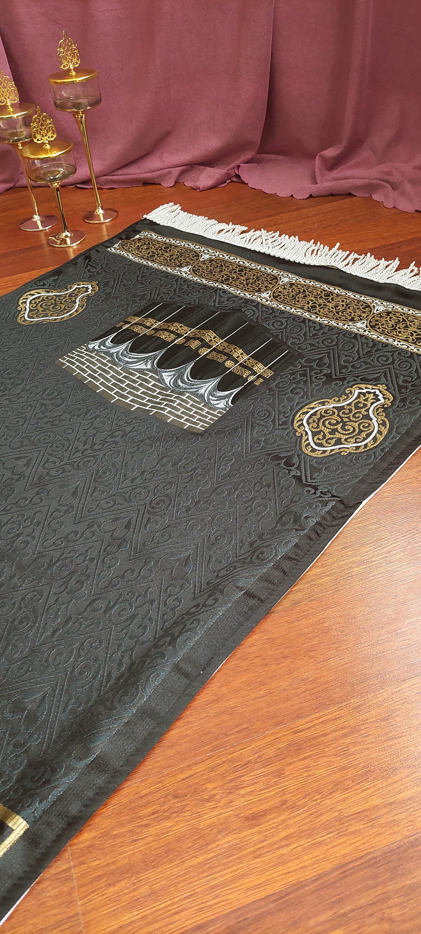 Kaaba Design Prayer Mat: Modern Islamic Gift - Etsy
