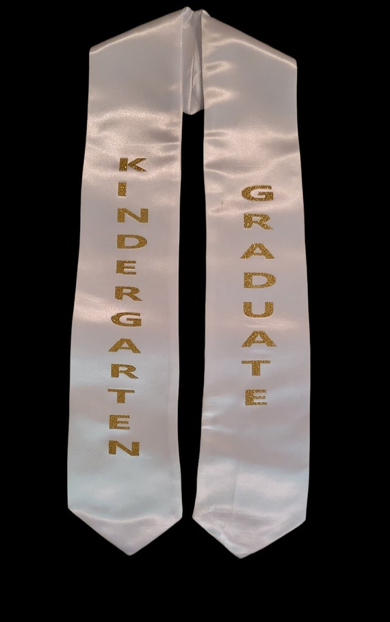 Custom Kids Graduation Stole Vinyl Satin Stole Sash - Etsy