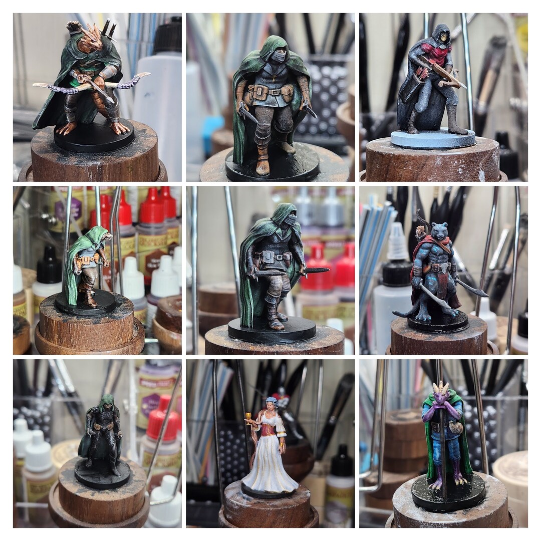 Adventuring Party - 3, 4, or 5 Character Group of Miniatures - Over ...