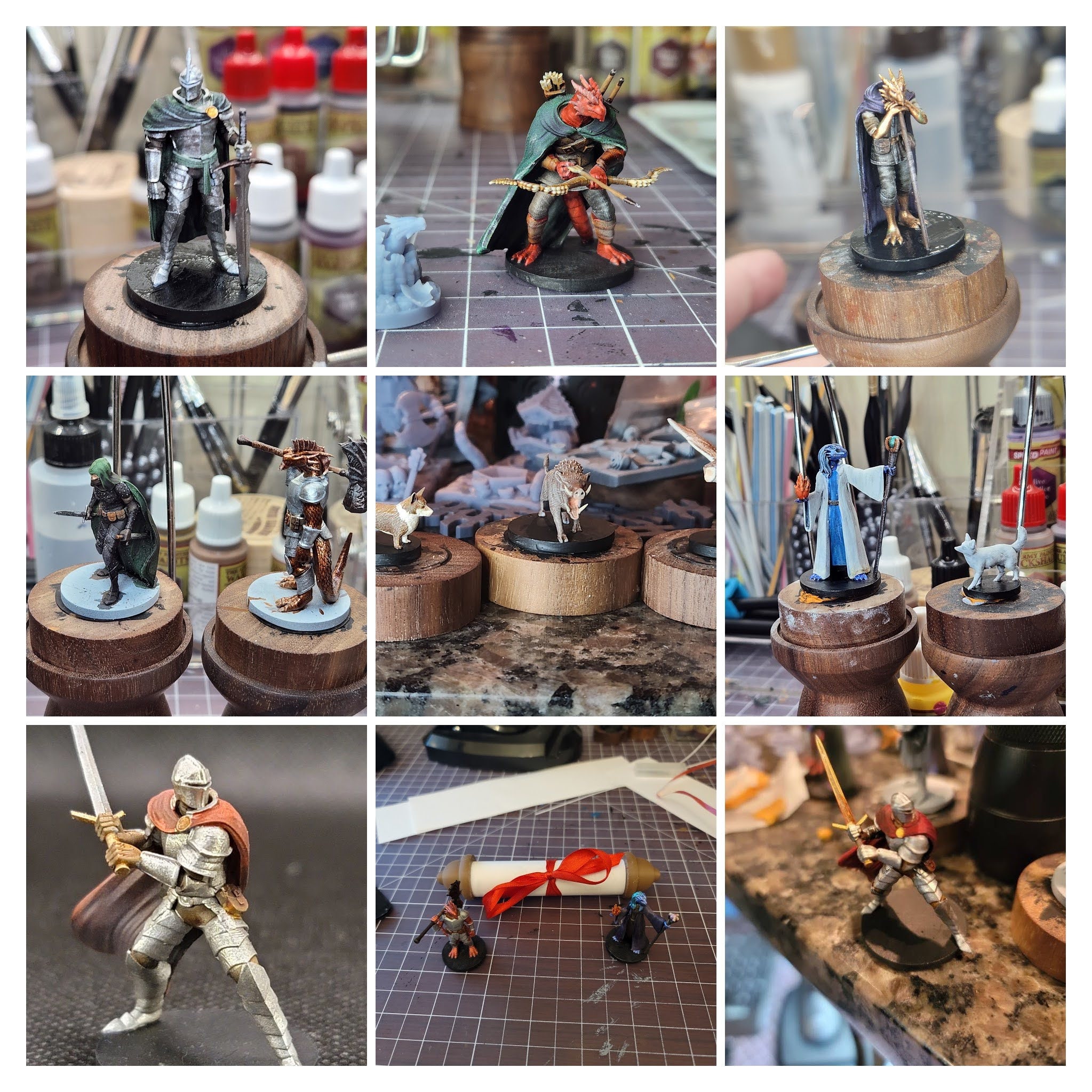 Adventuring Party - 3, 4, or 5 Character Group of Miniatures - Over ...