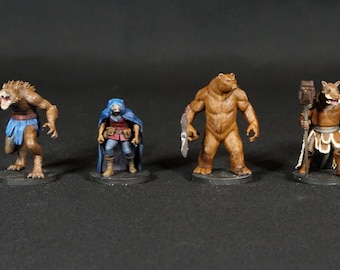 Weretiger Mini DND Pathfinder Dungeons & Dragons RPG - Etsy