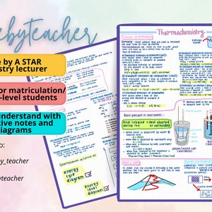 Physical Chemistry Notes for A Level / Foundation - Etsy
