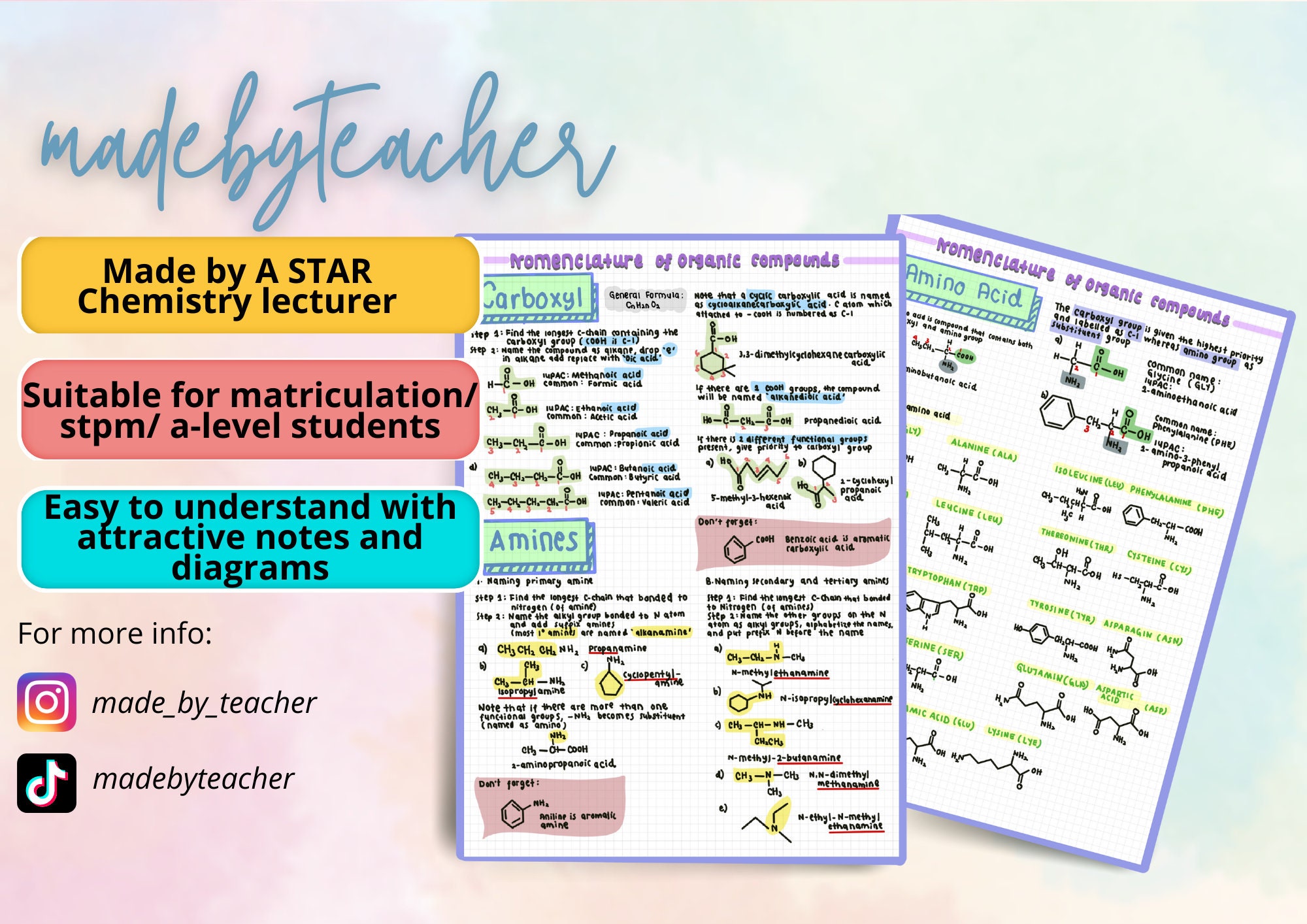 Organic Chemistry A Level Notes - Etsy