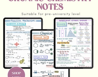 Chemistry Notes for A Level / Foundation - Etsy