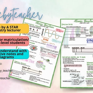 Chemistry Notes for A Level / Foundation - Etsy