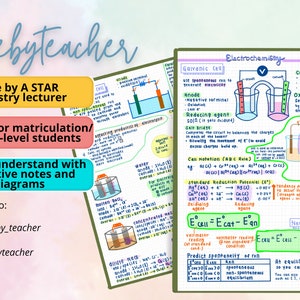Physical Chemistry Notes for A Level / Foundation - Etsy